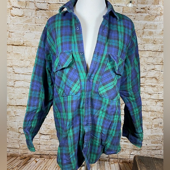 L.L. Bean | Shirts | Mens Vintage Ll Bean Quilted Lined Flannel Shirt Shacket Sz M Made In Usa ...